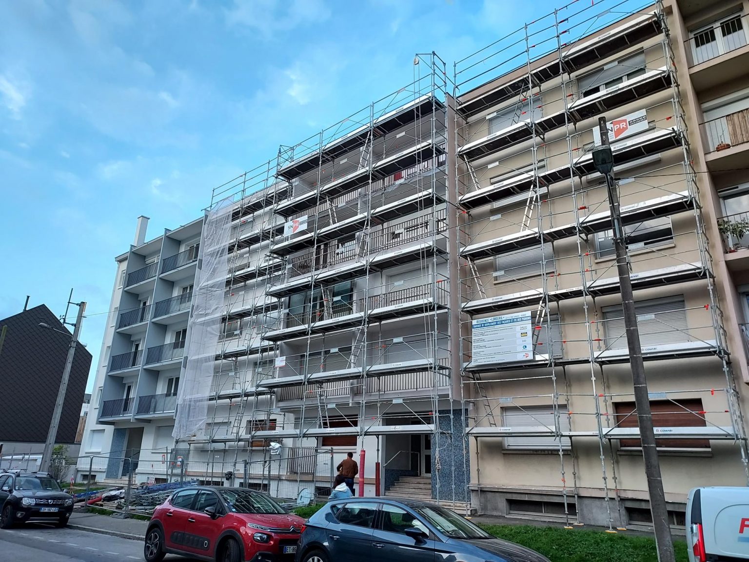 Rénovation des façades sur la résidence Lorgeril à Rennes - SNPR
